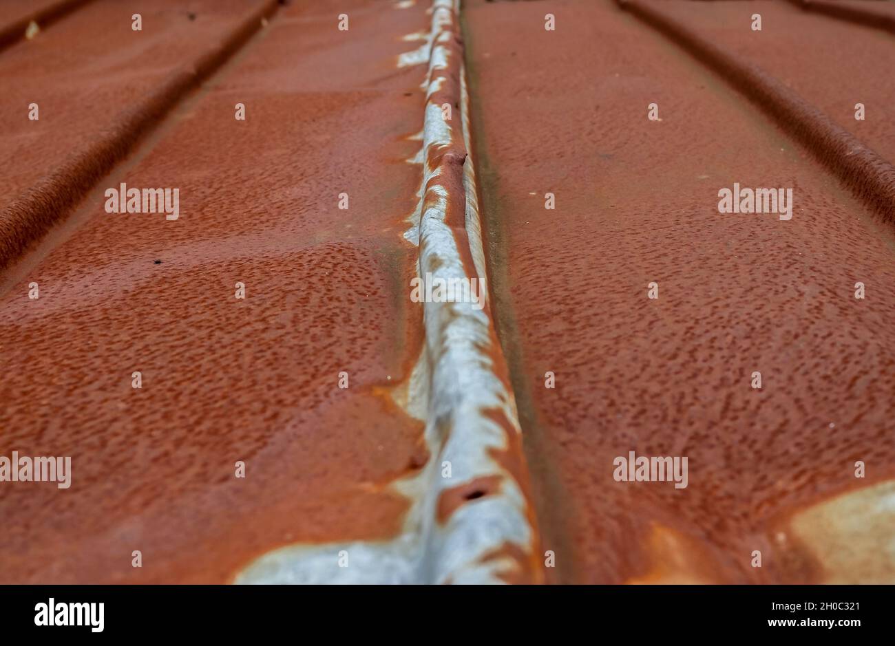 Detailed close up surface of rusty metal and steel with lots of ...