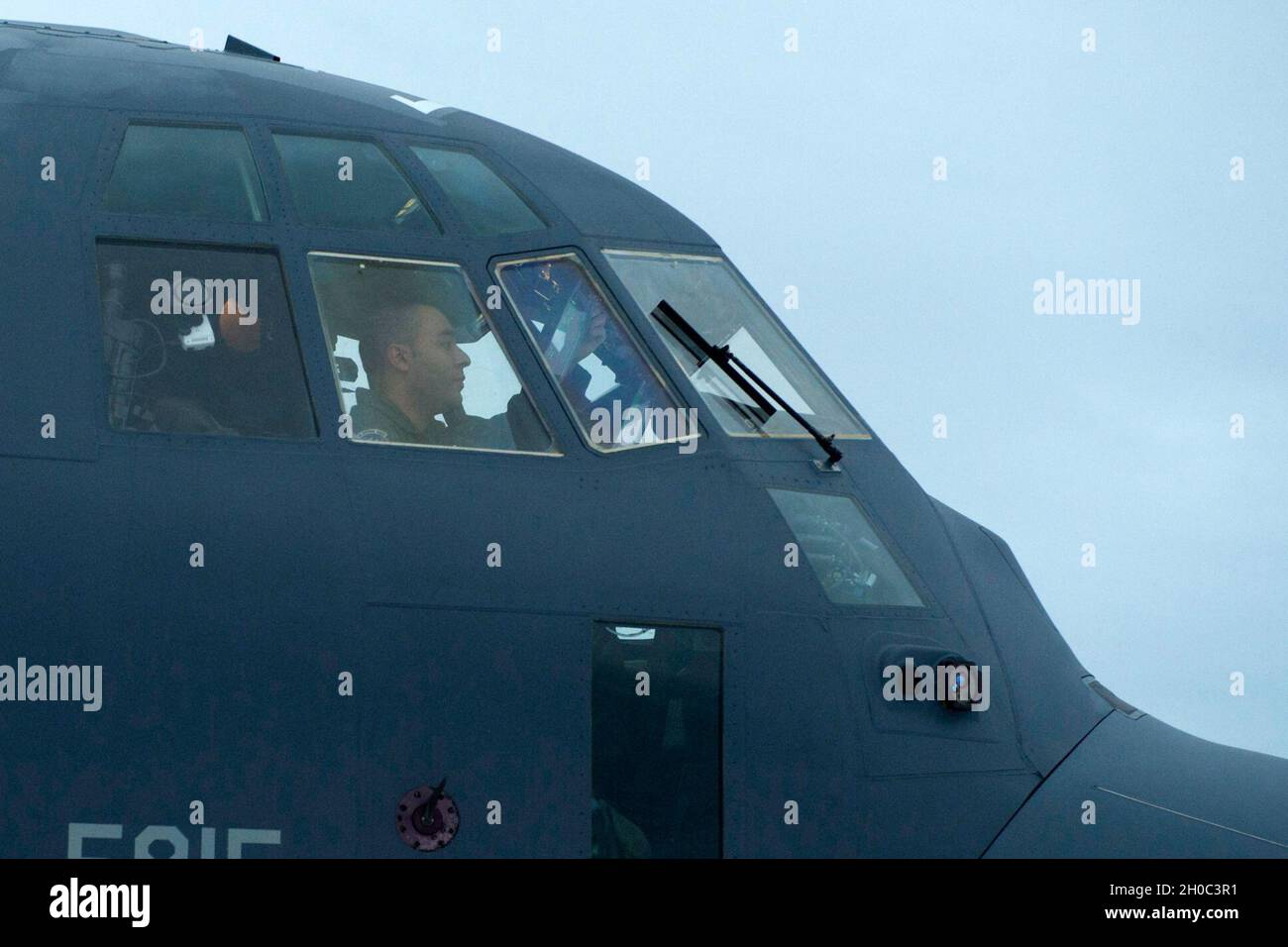 U.S. Air Force Senior Airman Marcus Moloney, a loadmaster assigned to ...