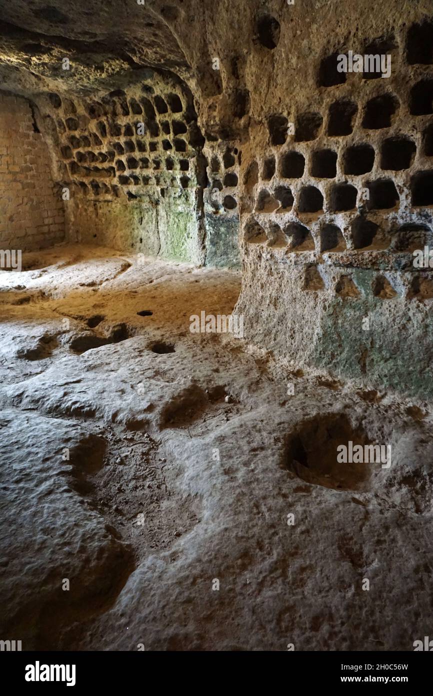 Underground Orte, Dovecote Rock, Lazio, Italy, Europe Stock Photo - Alamy