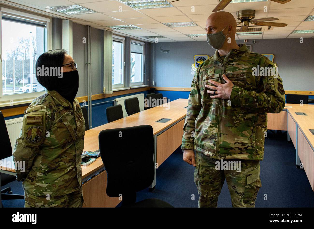 U.S. Air Force Brig. Gen. Josh Olson, 86th Airlift Wing commander ...