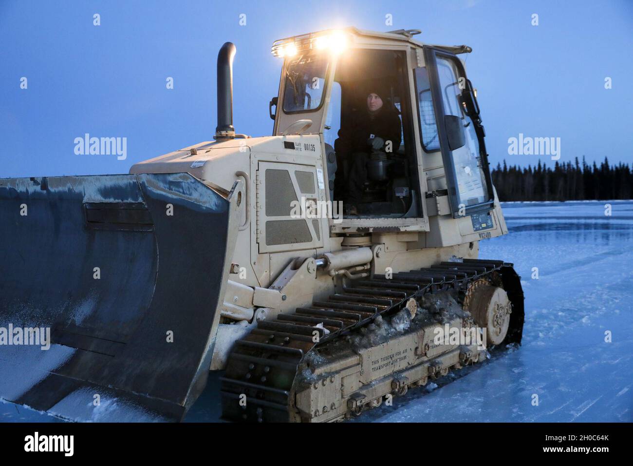A paratrooper with 6th Brigade Engineer Battalion, 4th Infantry Brigade ...