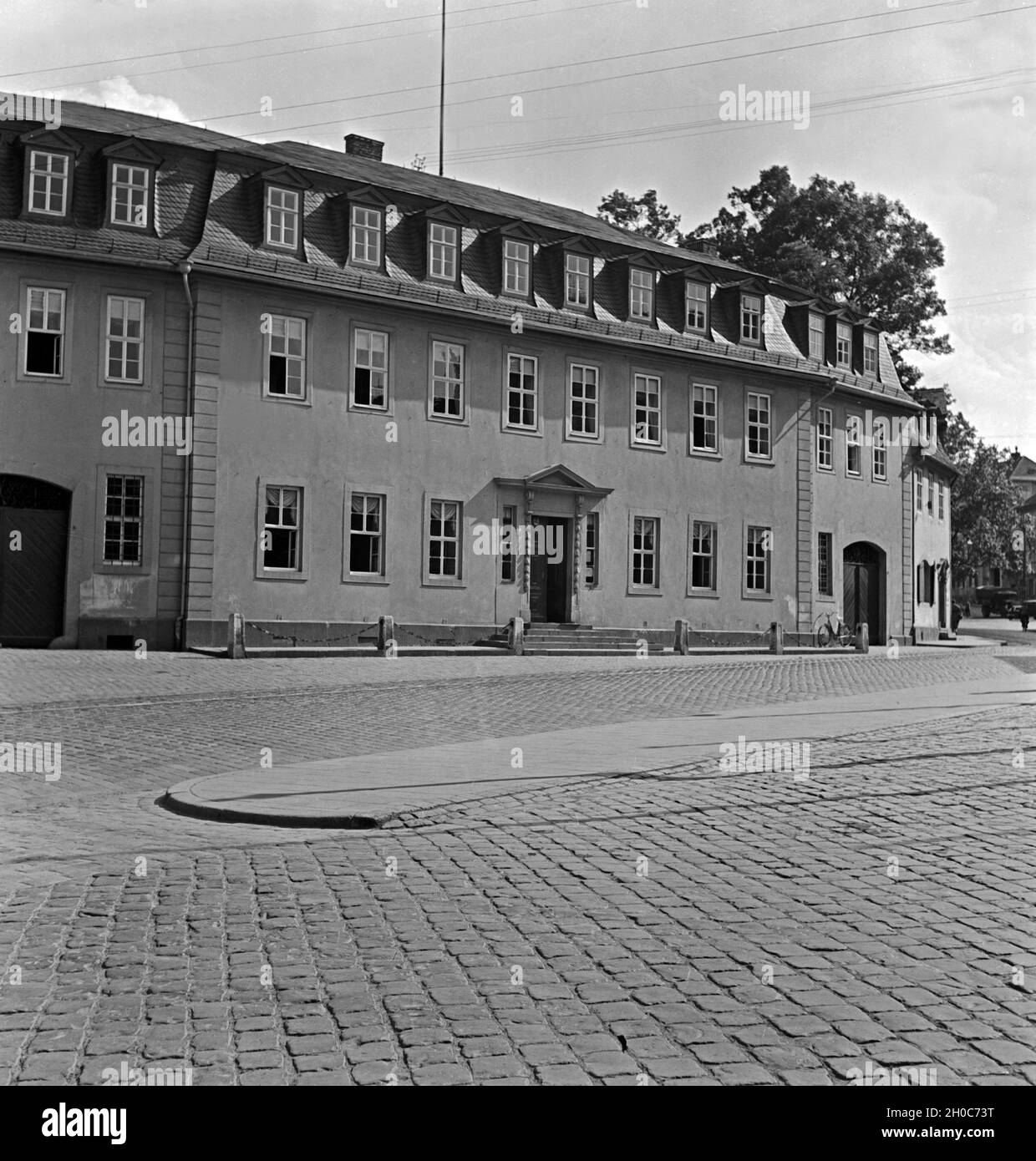 Das Goethehaus in Weimar, Deutschland 1930er Jahre. The house of German ...