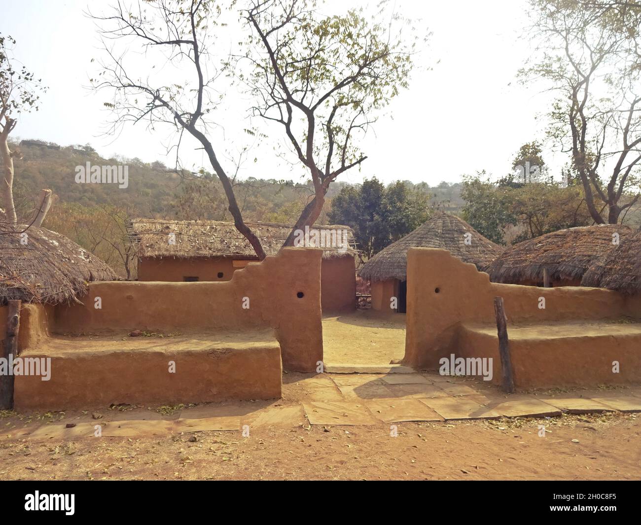 huts from rural india Stock Photo - Alamy