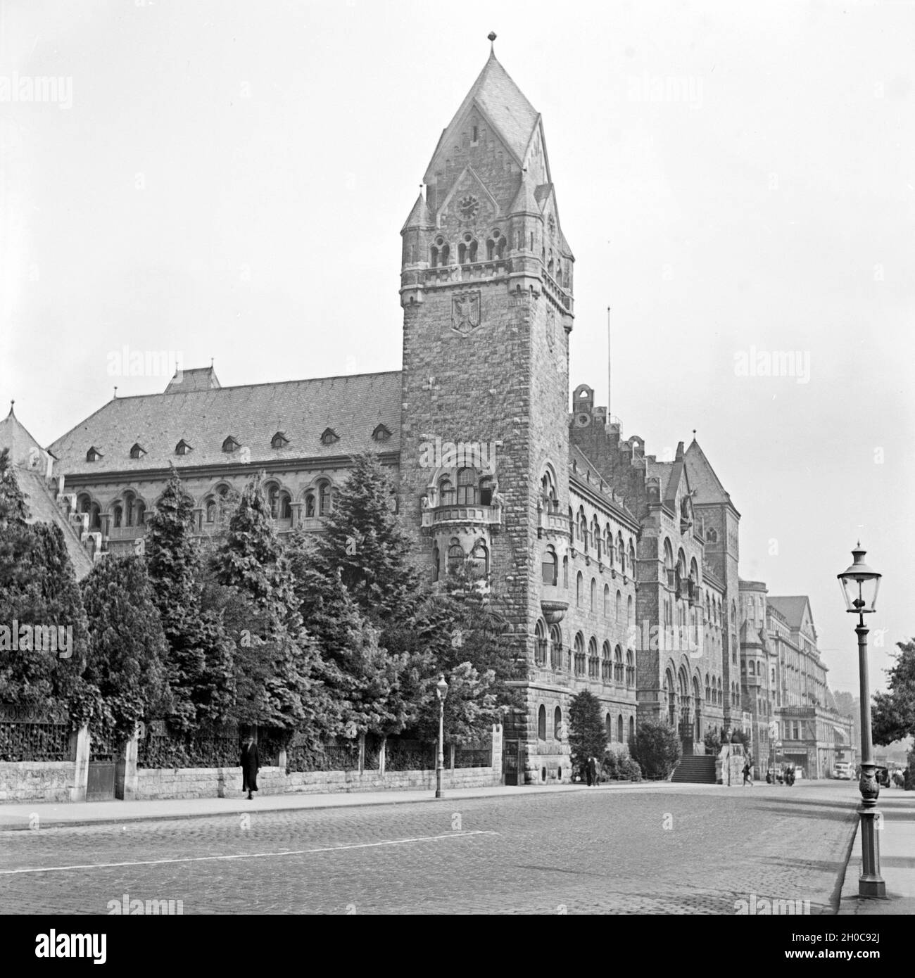 Das preußische Regierungsgebäude in Koblenz, Deutschland 1930er Jahre ...