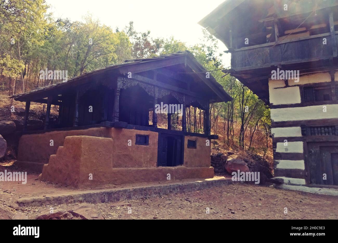 huts from rural india Stock Photo - Alamy