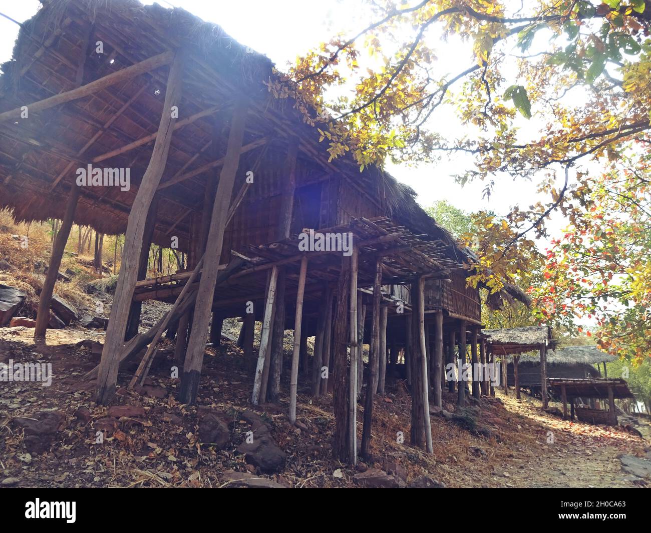huts from rural india Stock Photo - Alamy