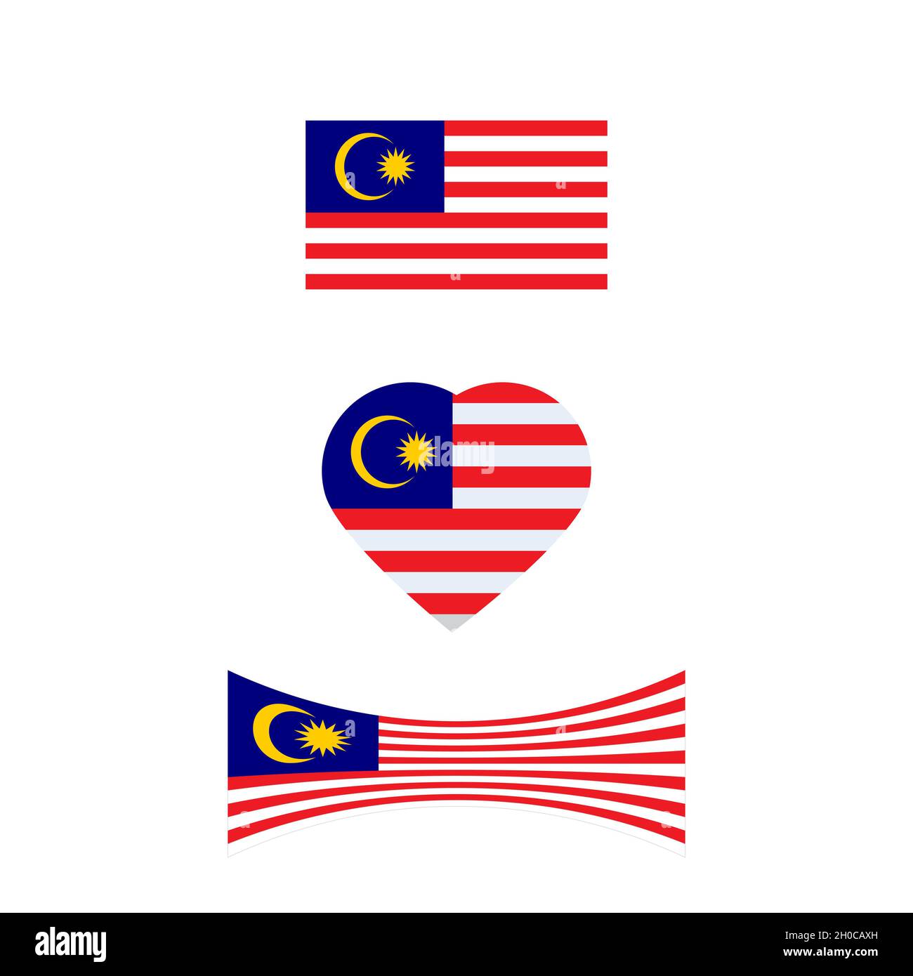 Malaysia Flag Vector icon design illustration Template Stock Photo - Alamy