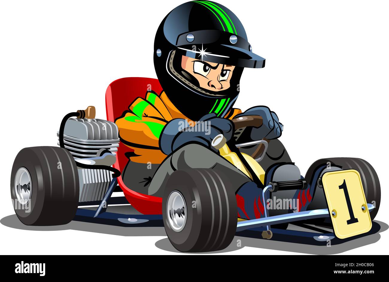 White go kart Cut Out Stock Images & Pictures - Alamy