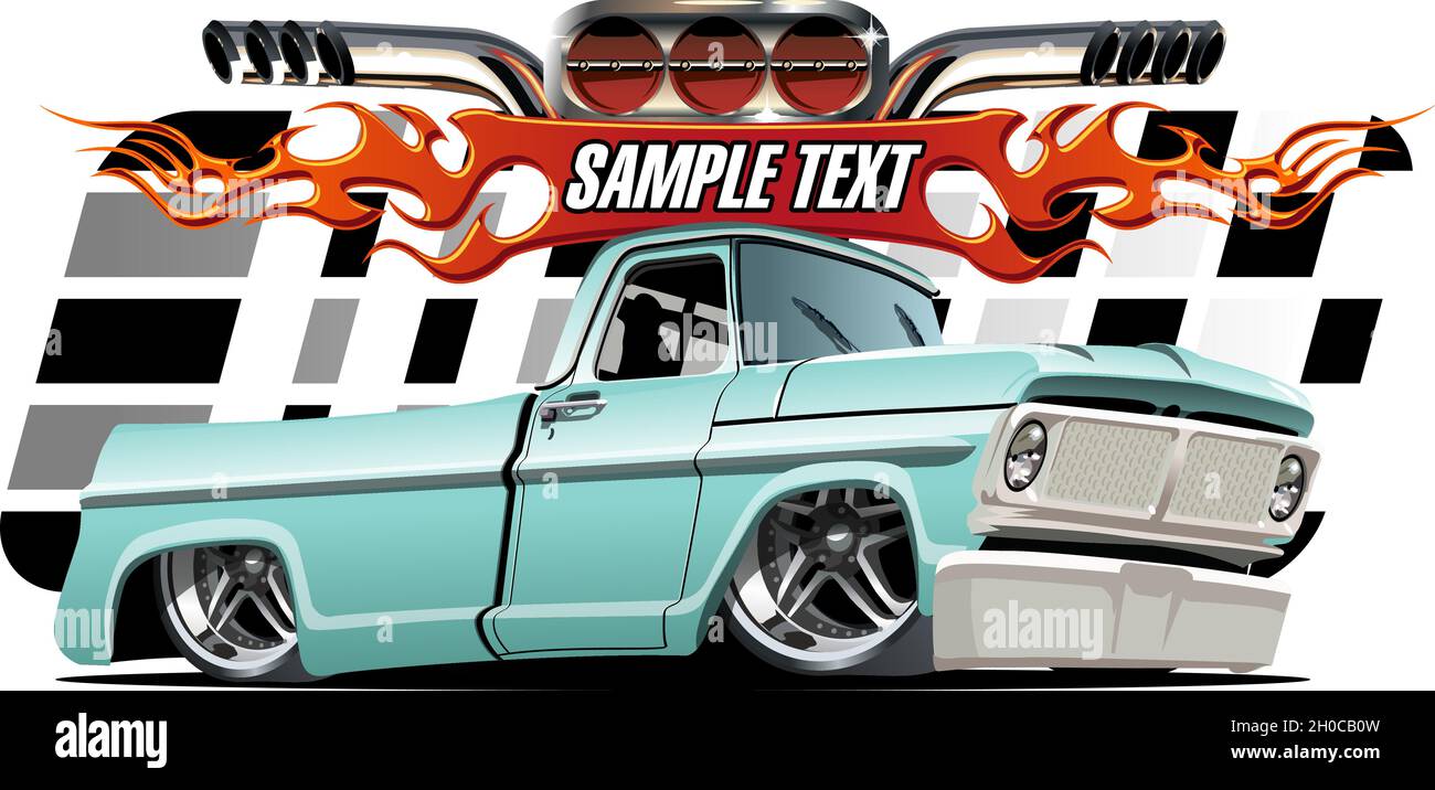 Vector cartoon Lowrider. Available EPS-10 separated by groups and ...