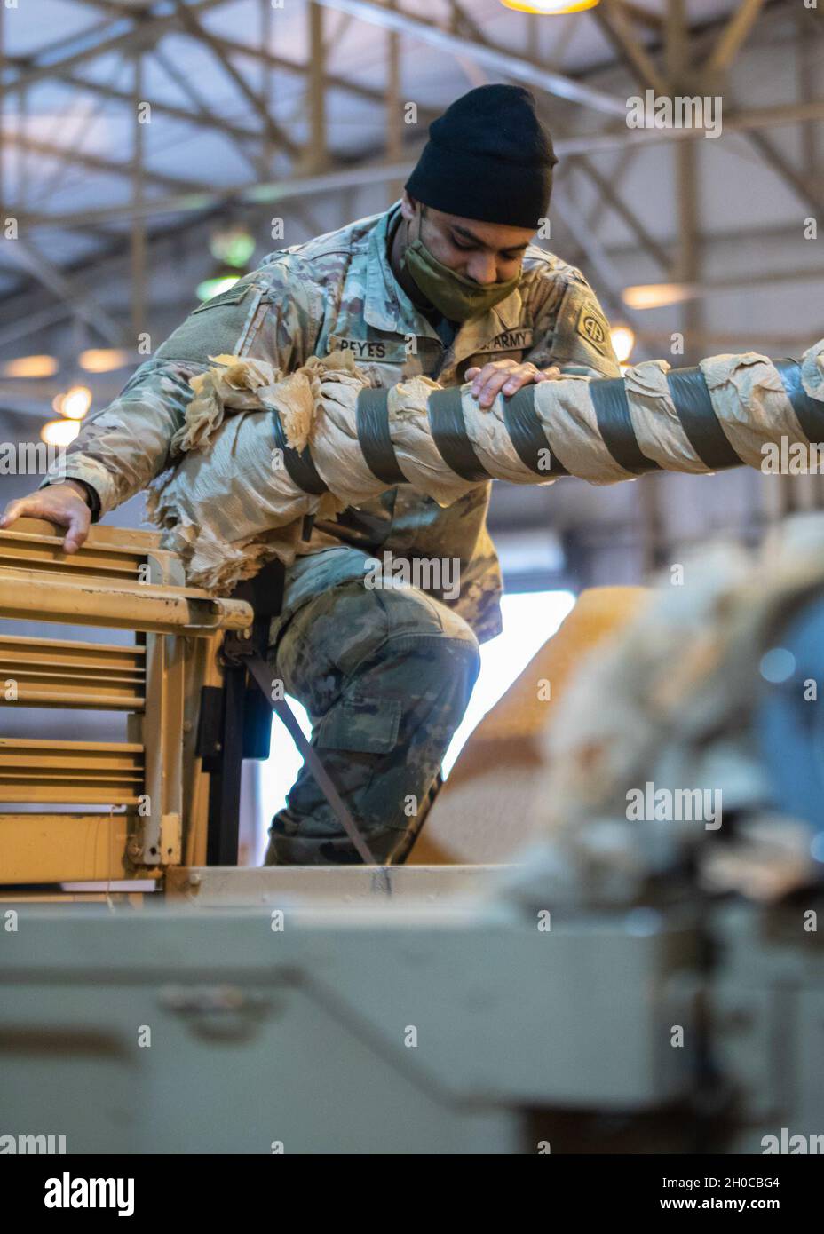 A Paratrooper assigned to 2nd Brigade Combat Team, 82nd Airborne ...