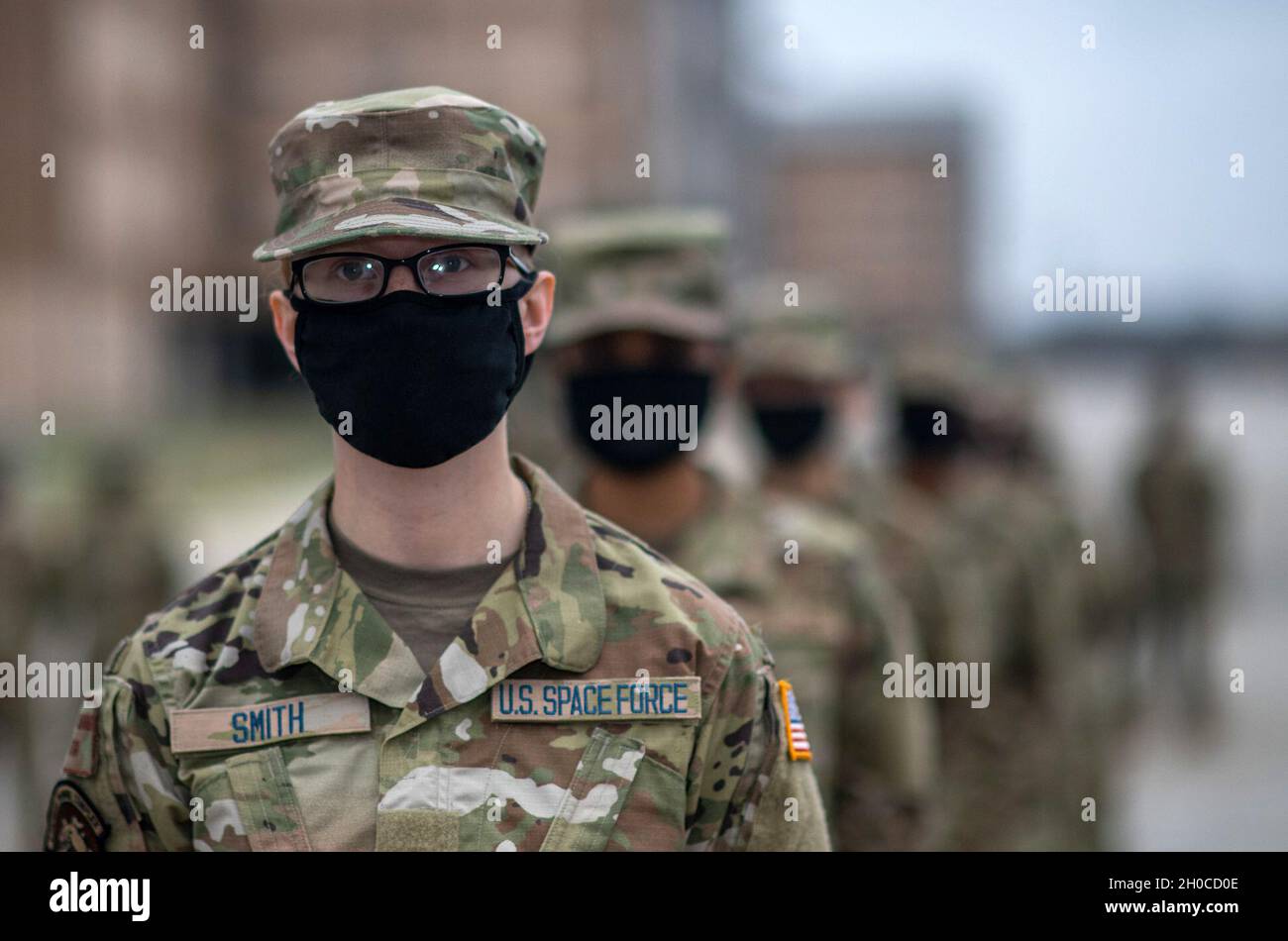 U.S. Air Force basic military graduation and coining ceremony is held ...