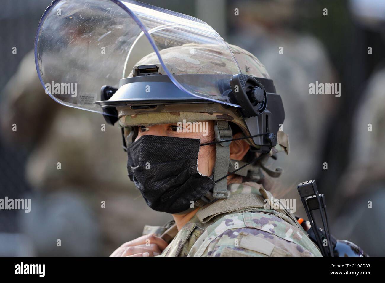 U.S. Army Spc. Natalie Cuellar of the 270th Military Police Company ...