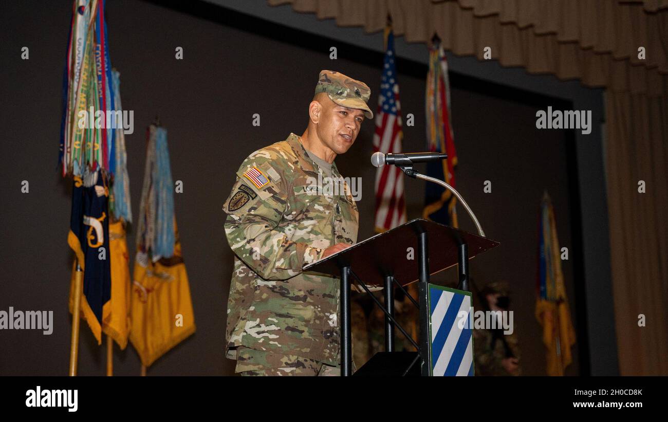 Incoming senior enlisted advisor, Command Sgt. Maj. Jaime Lopez of the ...