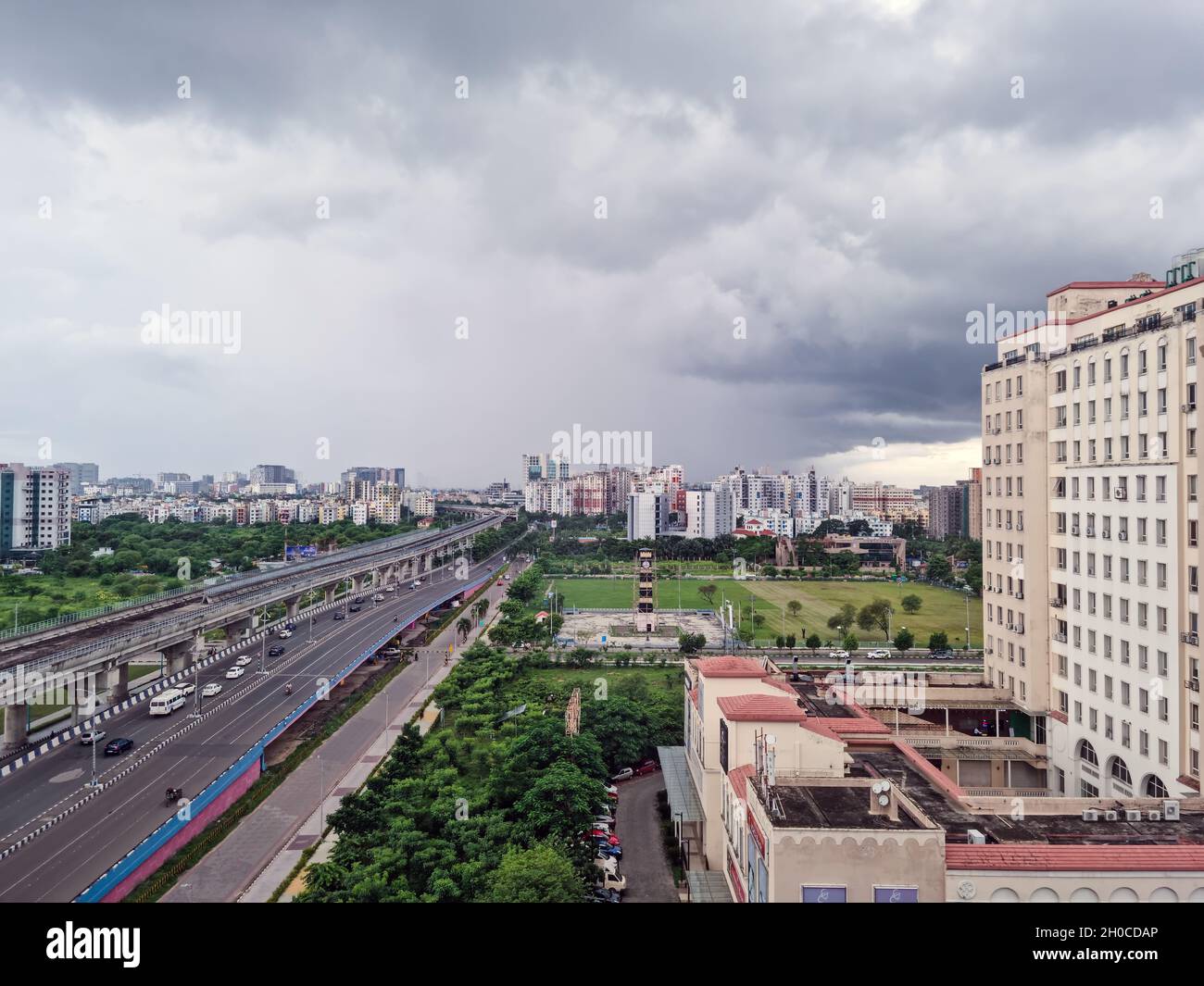 Kolkata aerial view hi-res stock photography and images - Alamy
