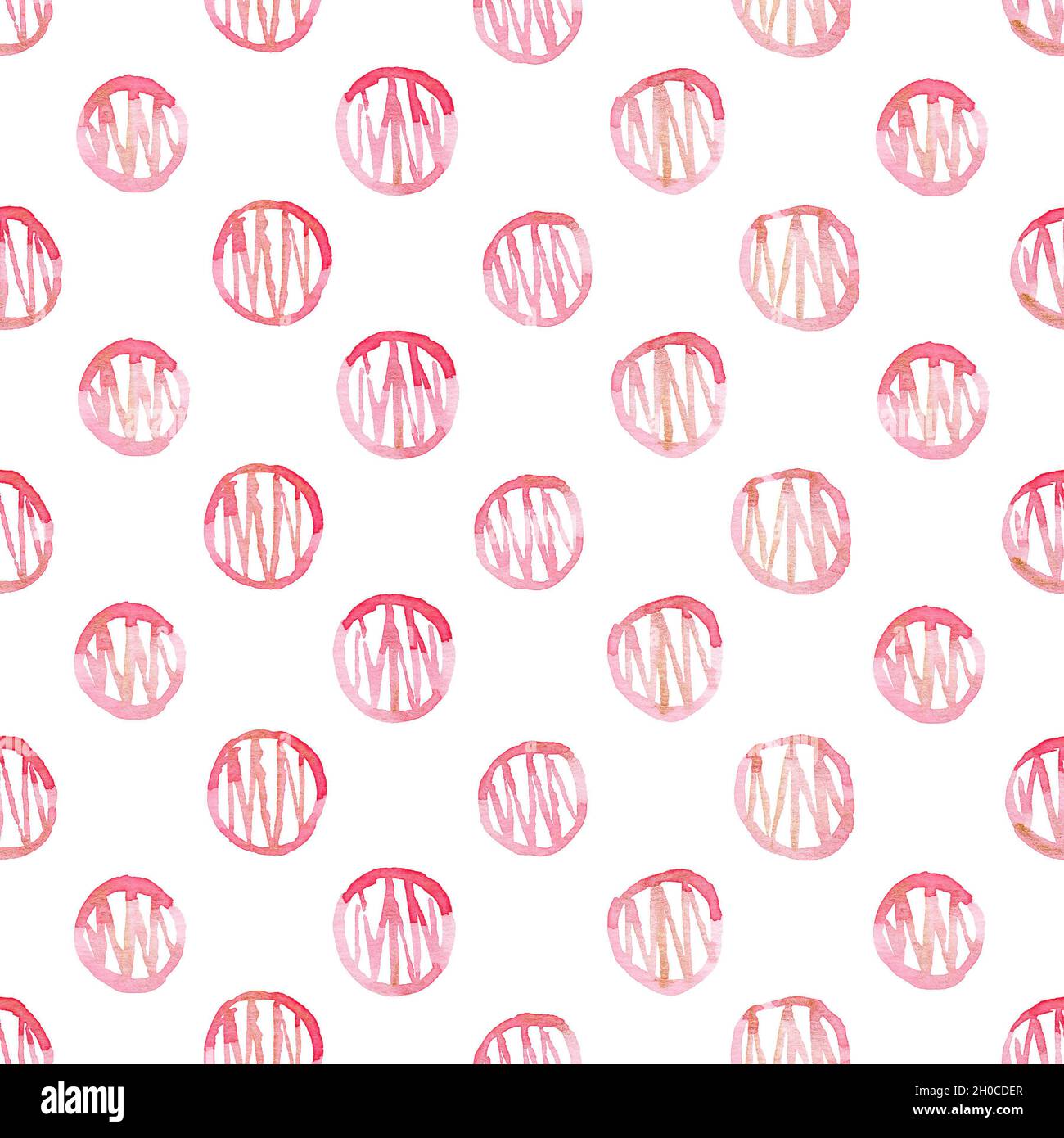 Watercolor pink seamless pattern abstract background. Hand drawn ...