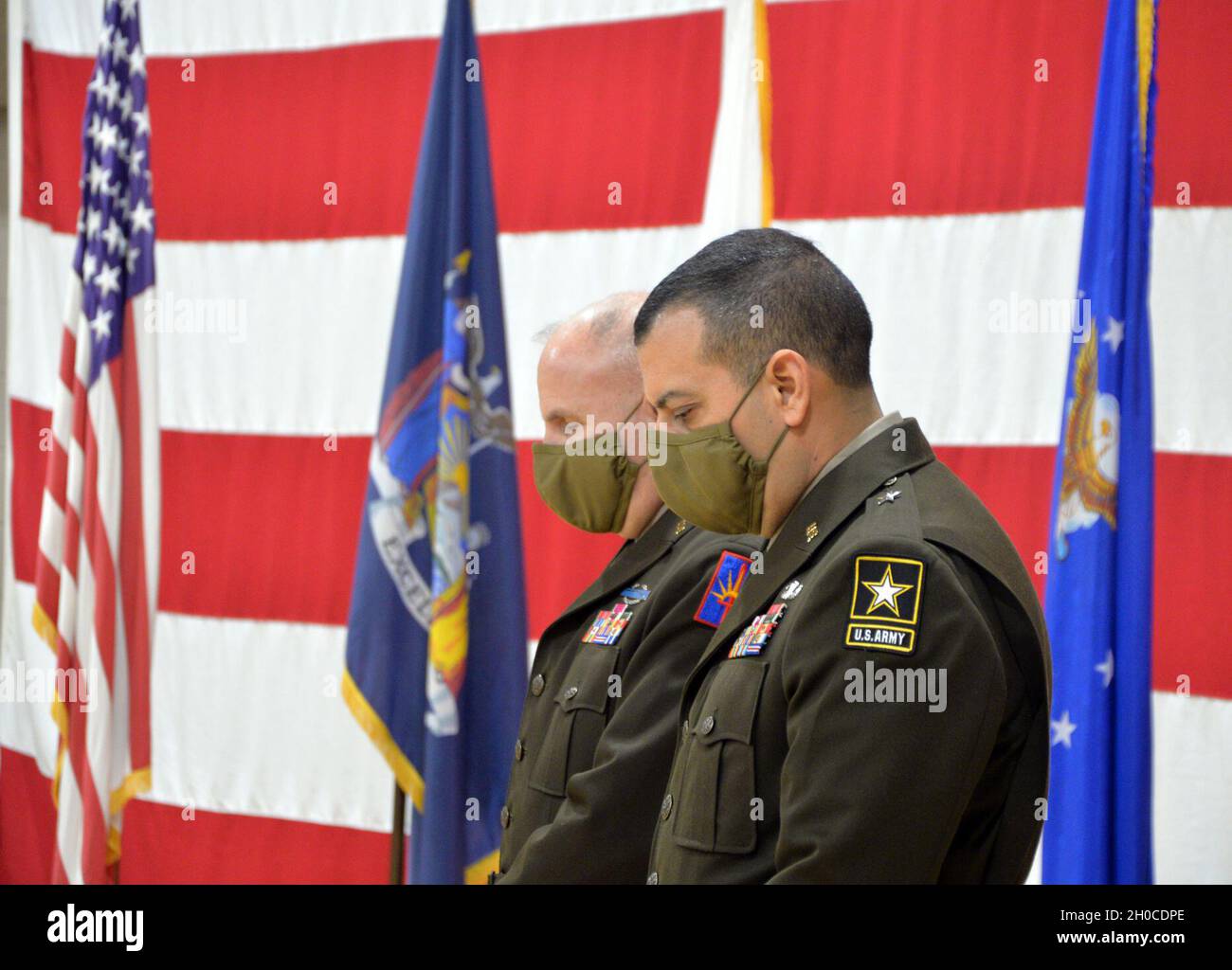 Army Major General John Andonie, foreground, and Major General Ray ...
