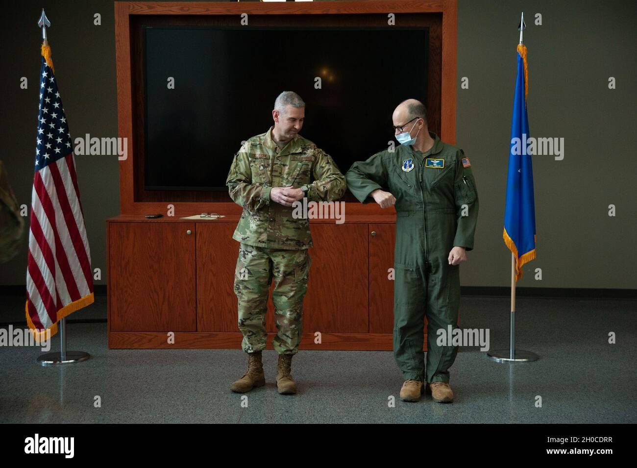 Brig. Gen. Michael Callahan, director of joint staff, congratulates ...