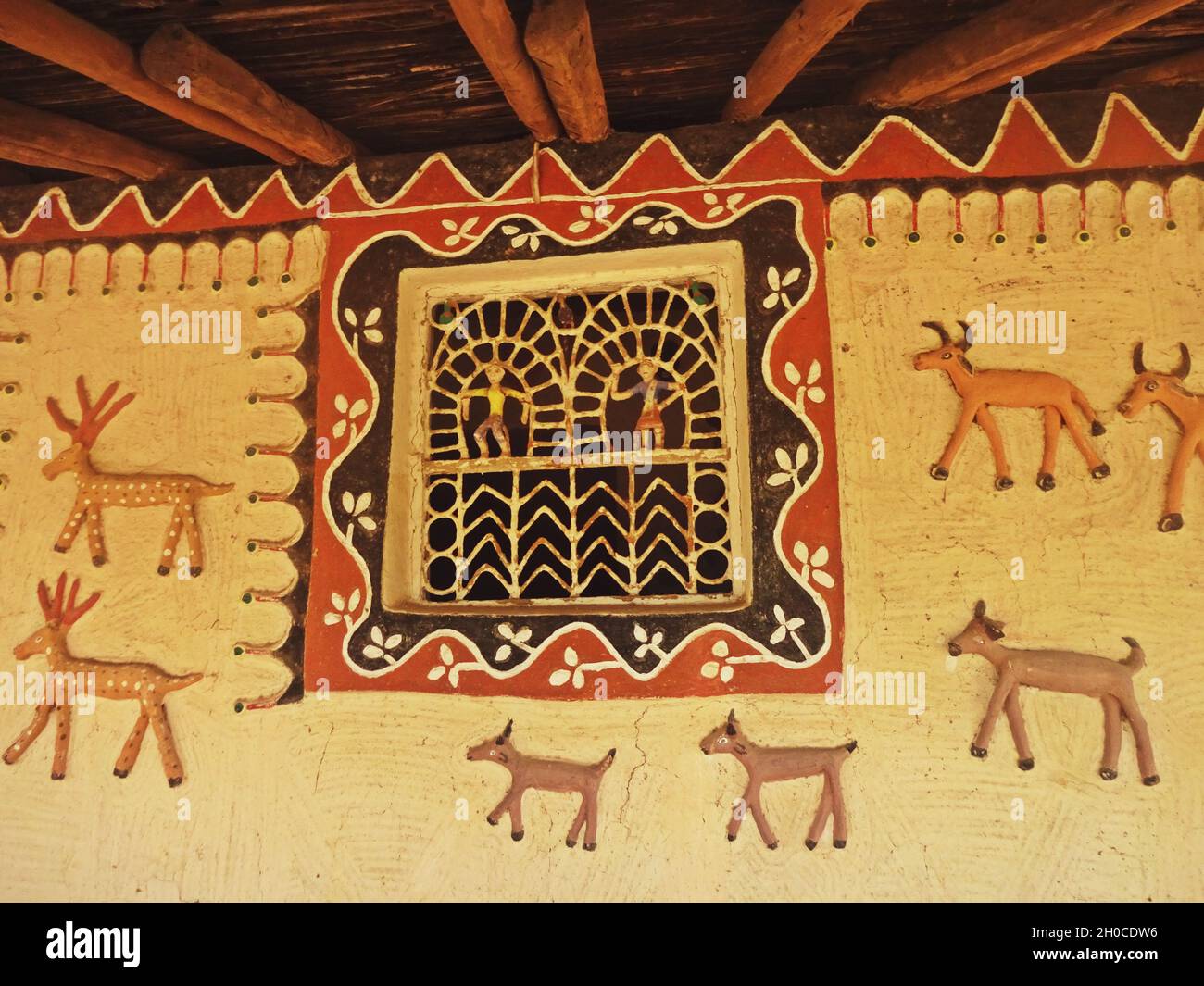 interior of huts at indian rural village Stock Photo - Alamy