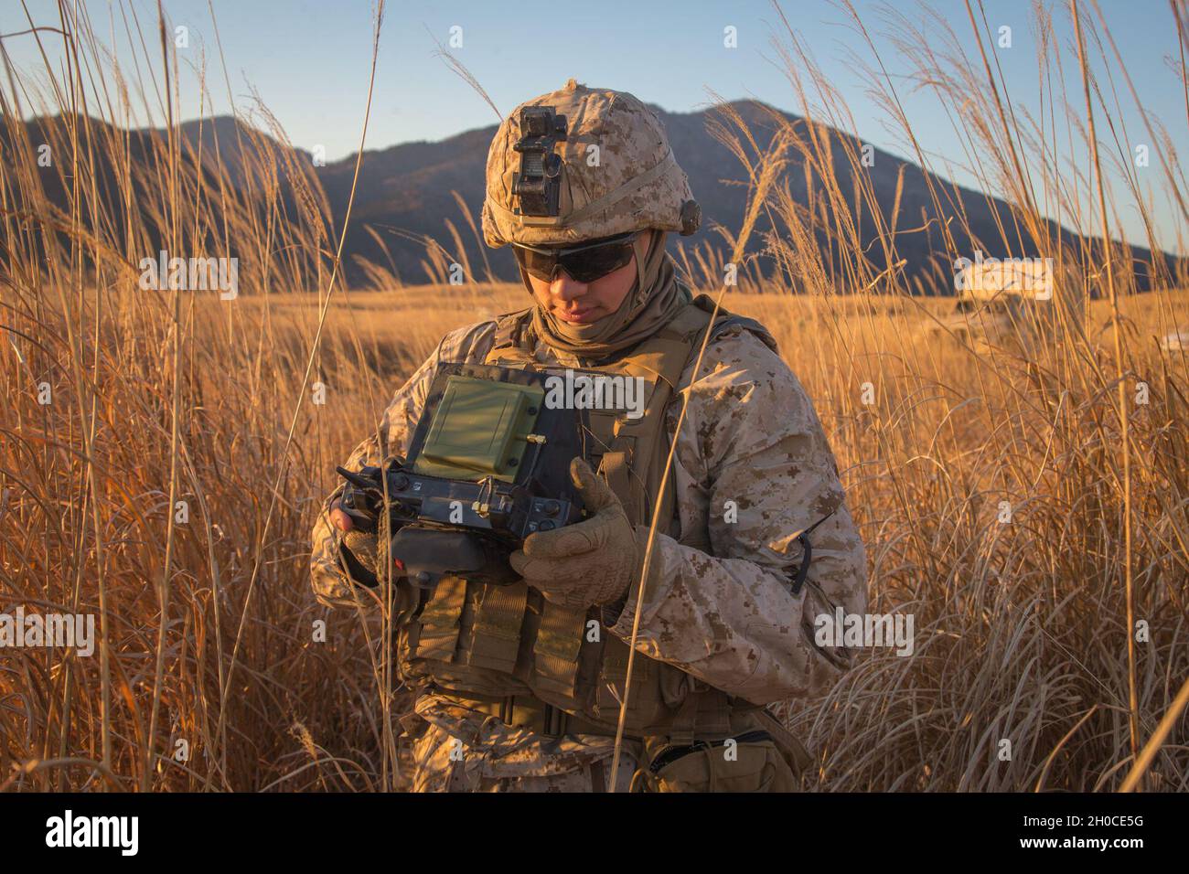 U.S. Marine Corps Lance Cpl. Braxton Lee, a rifleman with Kilo Company ...