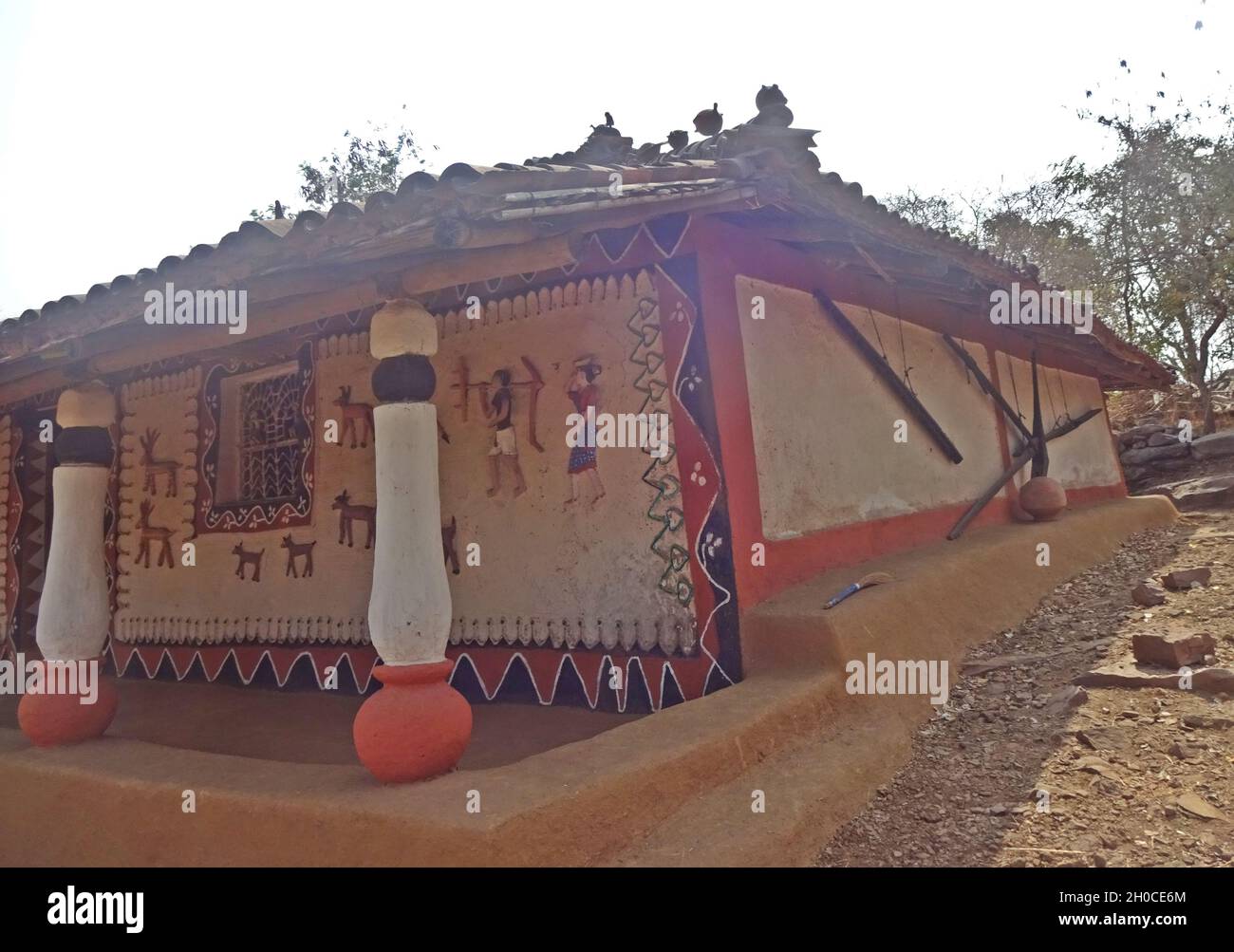 huts from rural india Stock Photo - Alamy