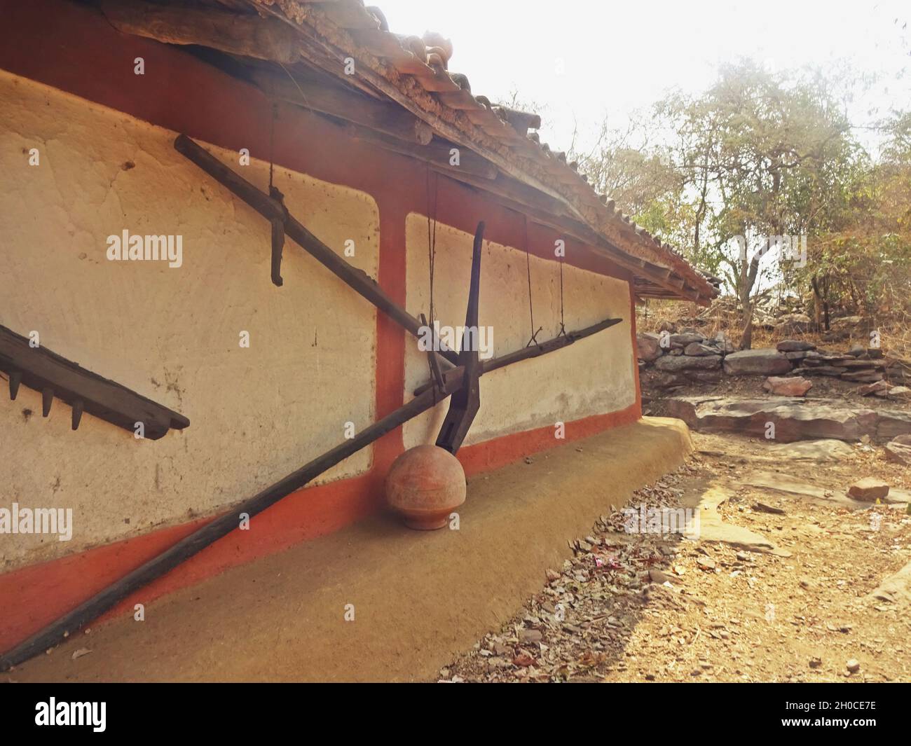 huts from rural india Stock Photo - Alamy