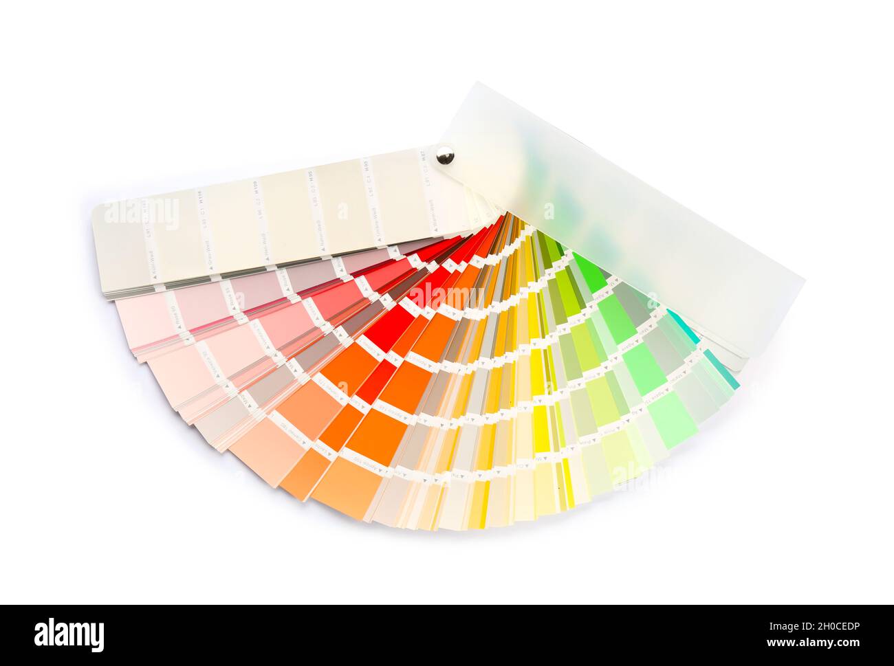 Color palette samples on white background Stock Photo - Alamy