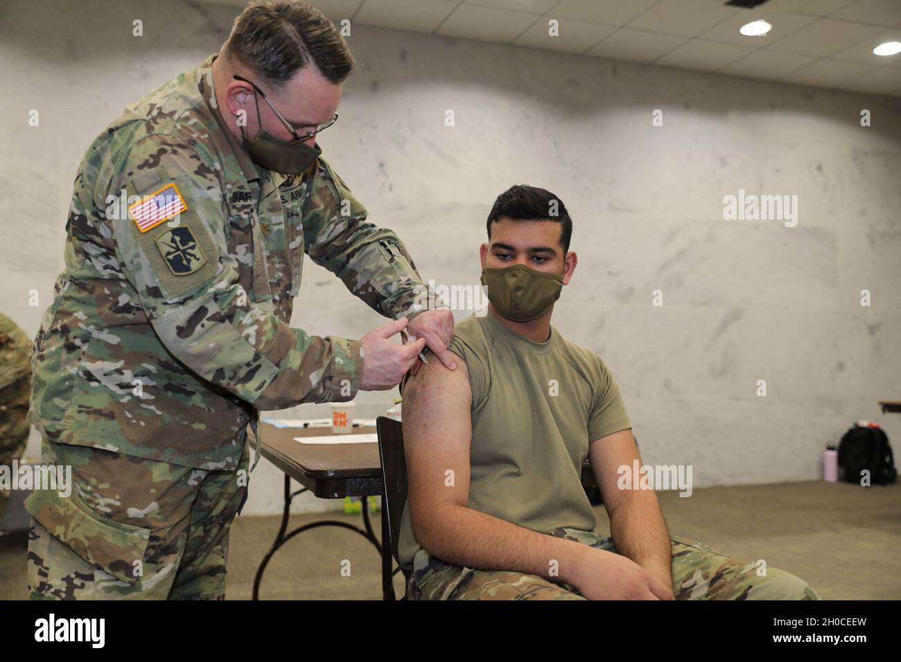 U.S. Army Maj. Jamie Saffell, commander, Joint Force Headquarters ...