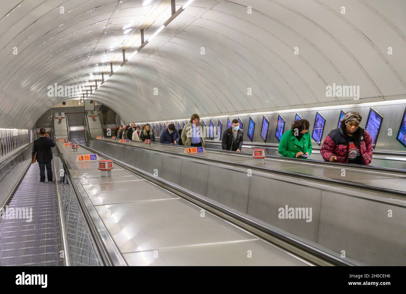 Bond Street underground station, London, UK. 12 October 2021. Despite ...