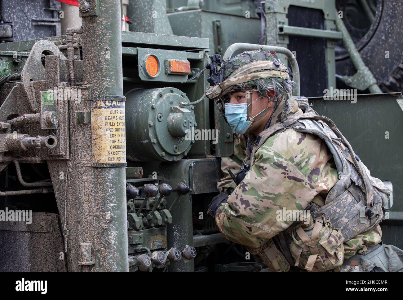 U.S. Army Spc. Christian A. Quintero, a wheeled vehicle mechanic ...