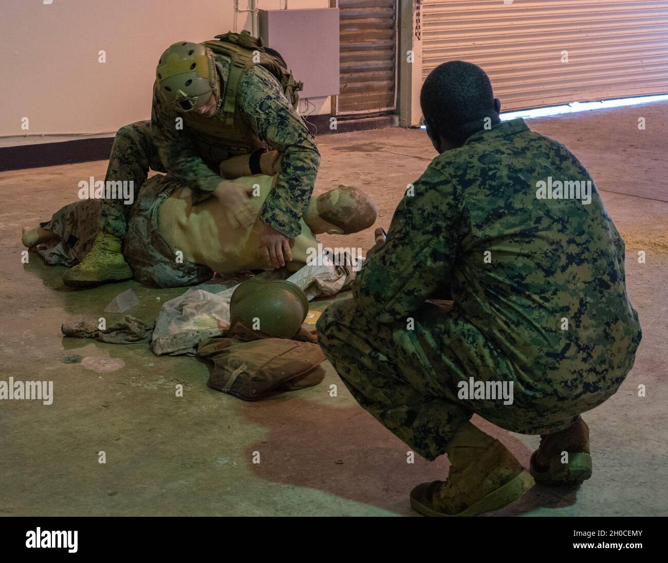 Marines and Sailors with 3d Reconnaissance Battalion, 3d Marine ...