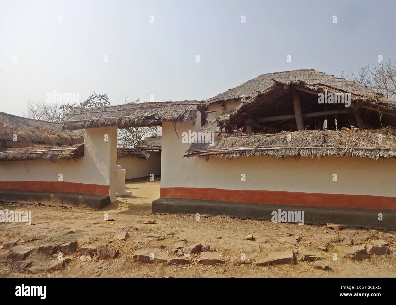 huts from rural india Stock Photo - Alamy