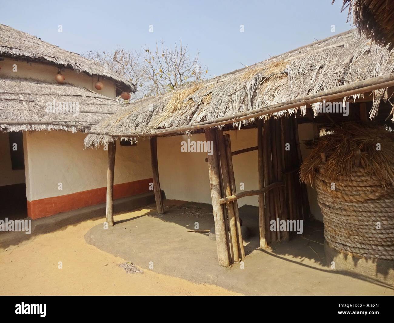 huts from rural india Stock Photo - Alamy