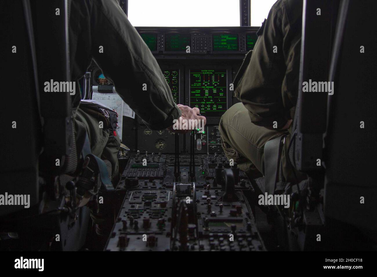 U.S. Marine Corps pilots with Marine Aerial Refueler Transport Squadron ...