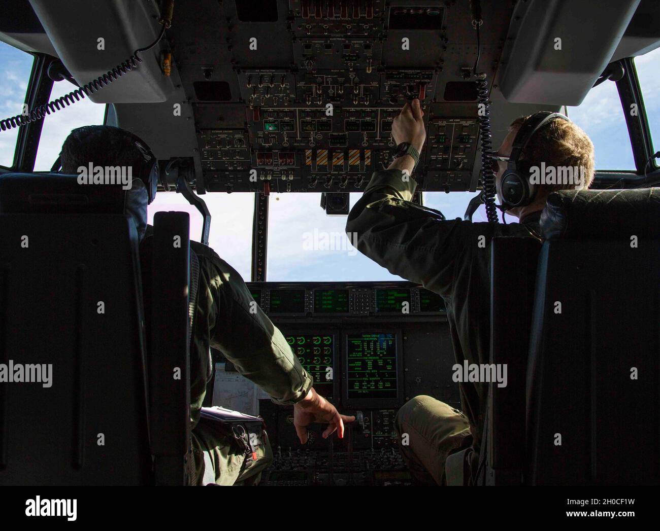 U.S. Marine Corps pilots with Marine Aerial Refueler Transport Squadron ...