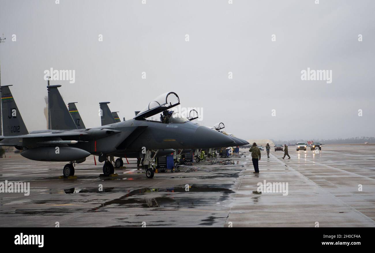 F-15C Eagle aircraft assigned to the 159th Fighter Wing, Louisiana Air ...