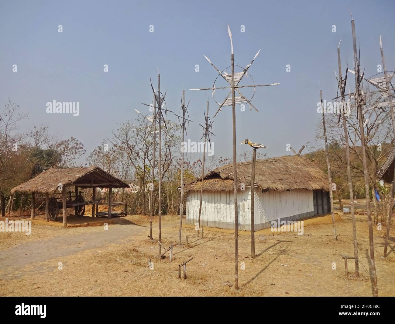 huts from rural india Stock Photo - Alamy