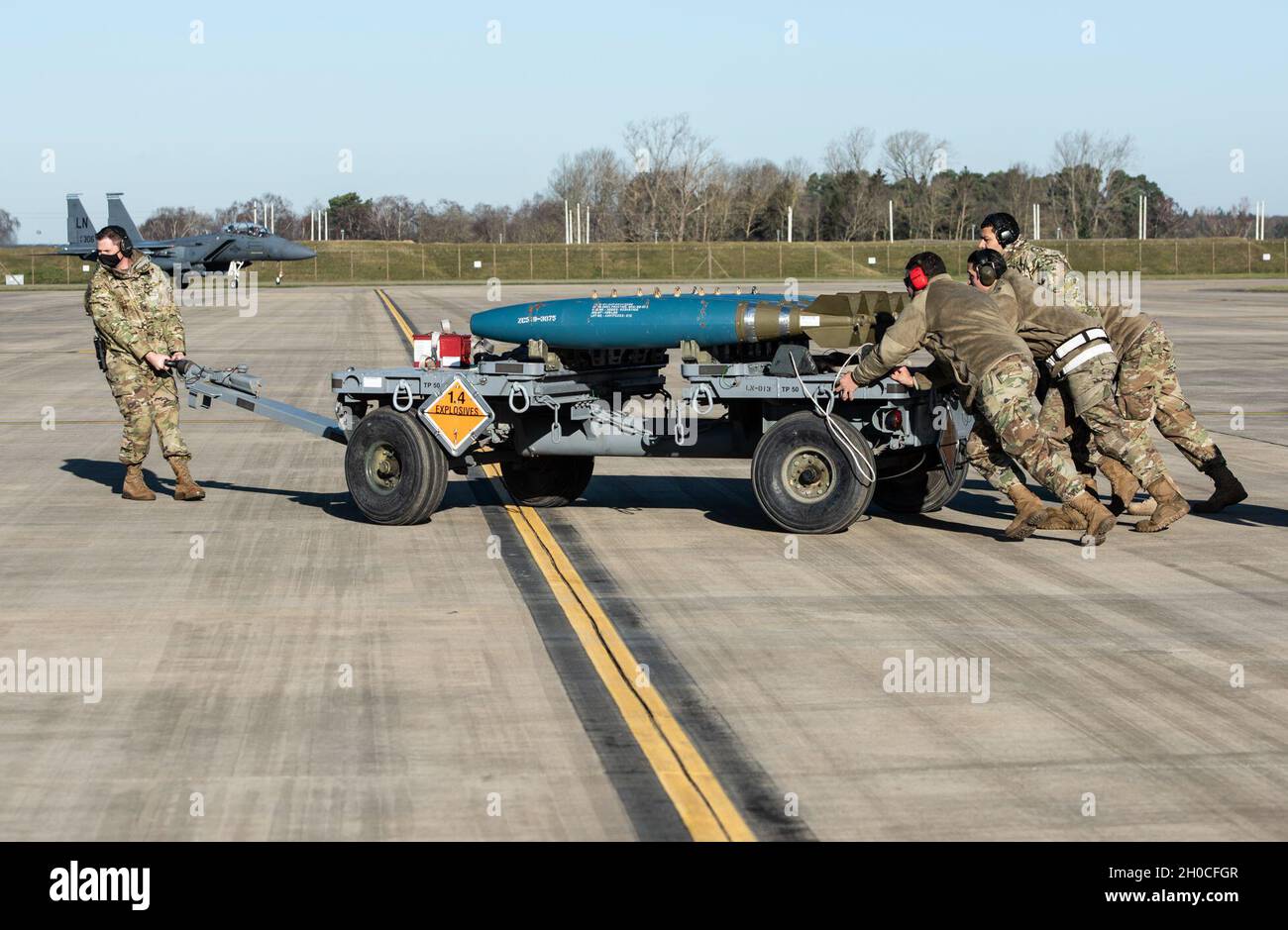 U.S. Air Force Airmen assigned to the 48th Aircraft Maintenance ...