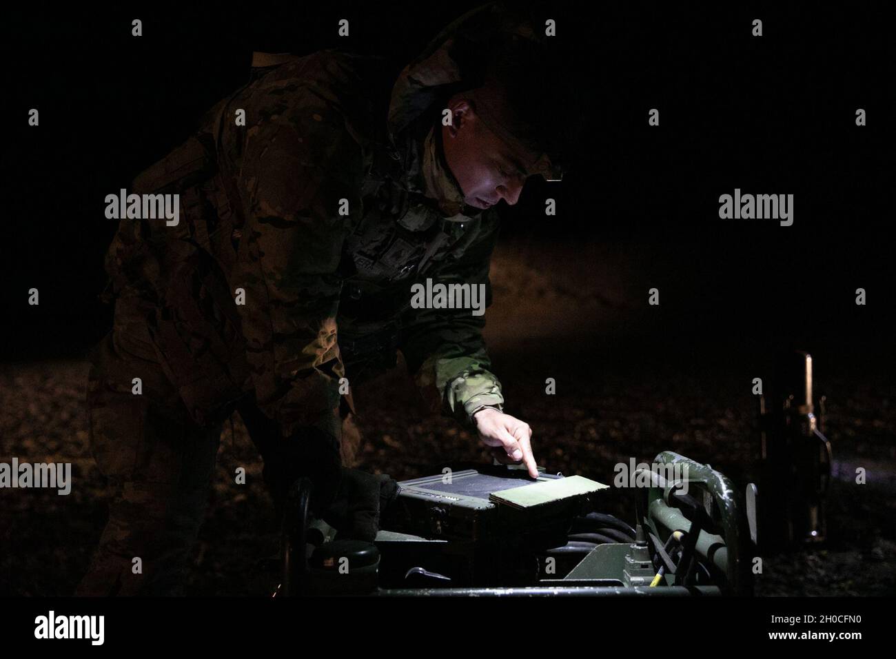 Sgt. Adrian Higuera, an artilleryman from B Battery, 3rd Battalion, 7th ...