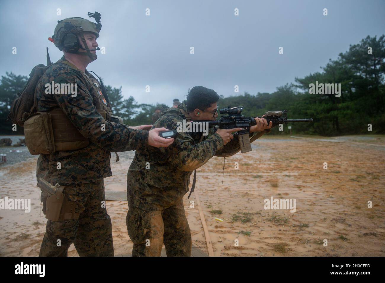 U.S. Marine Corps Staff Sgt. Joseph Dazey, a communications electronic ...