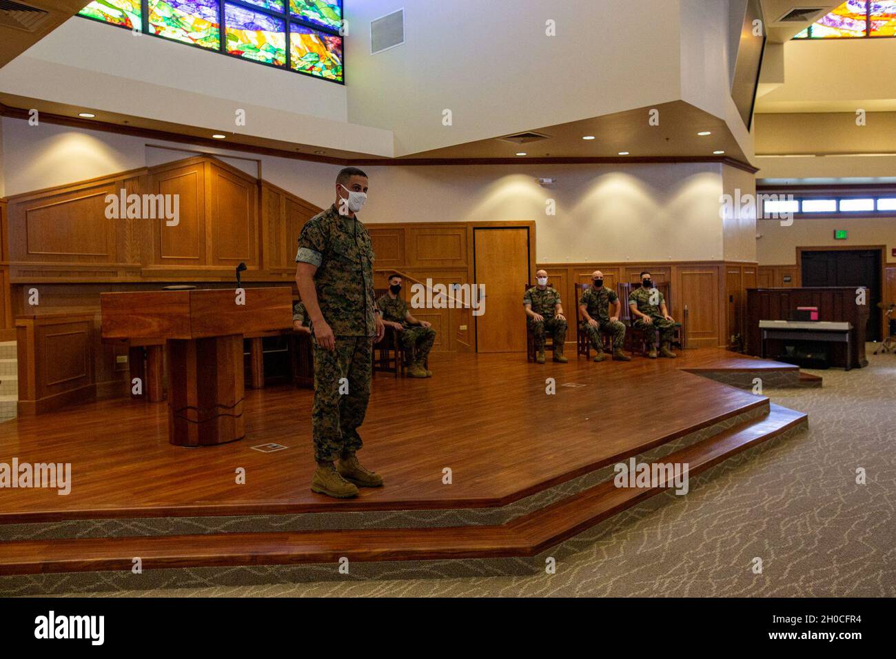 U.S. Marine Corps Sgt. Maj. Alfonso Ramos, battalion sergeant major ...