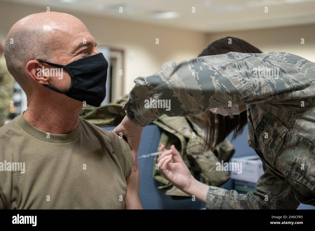 Maj. Gen. Christopher Azzano, Air Force Test Center commander, receives ...