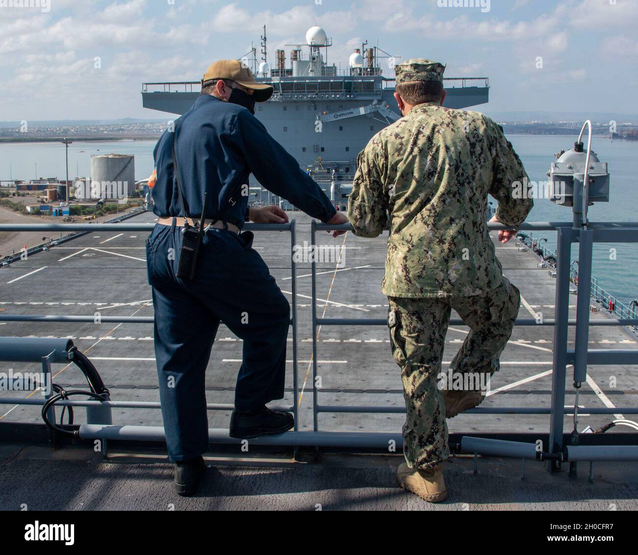 U.S. Navy Command Master Chief Jeremy Byrd, command senior enlisted ...