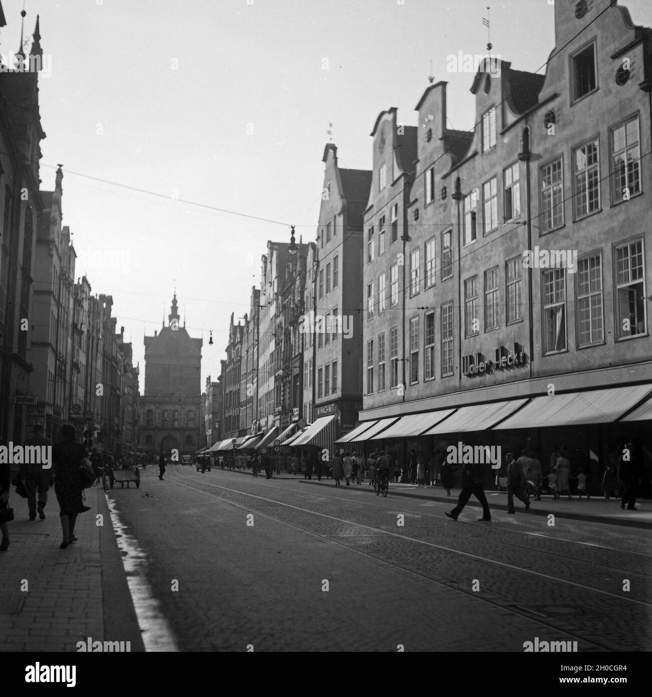 Impression aus der Freien Stadt Danzig, hier Blick in Richtung ...