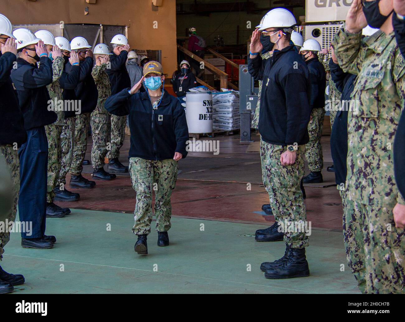 Cmdr. Shannyn Fowler, PCU John F. Kennedy (CVN 79) outgoing Reactor ...