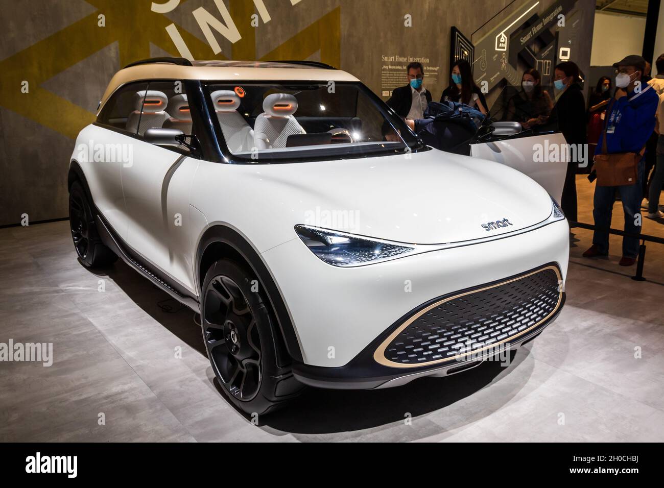 Smart Concept 1 EV car showcased at the IAA Mobility motor show in ...