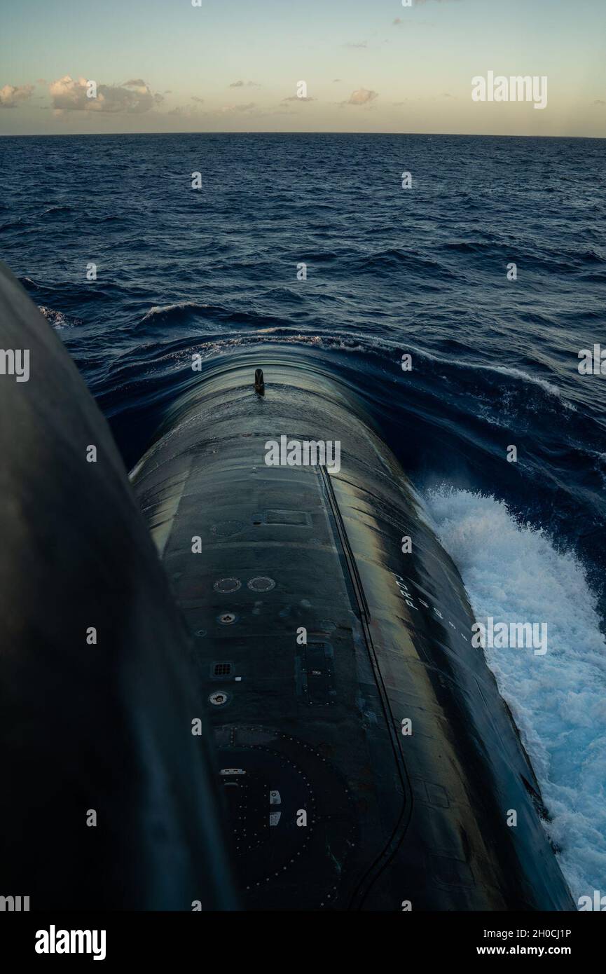 PACIFIC OCEAN (Jan. 22, 2021) The Ohio-class guided-missile submarine ...