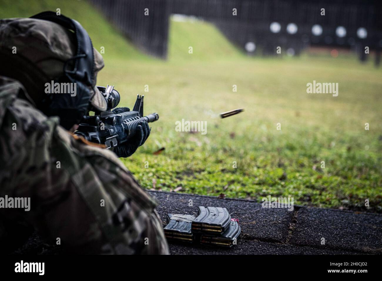 A U.S. Army Soldier assigned to the 529th MP Company "Honor Guard ...