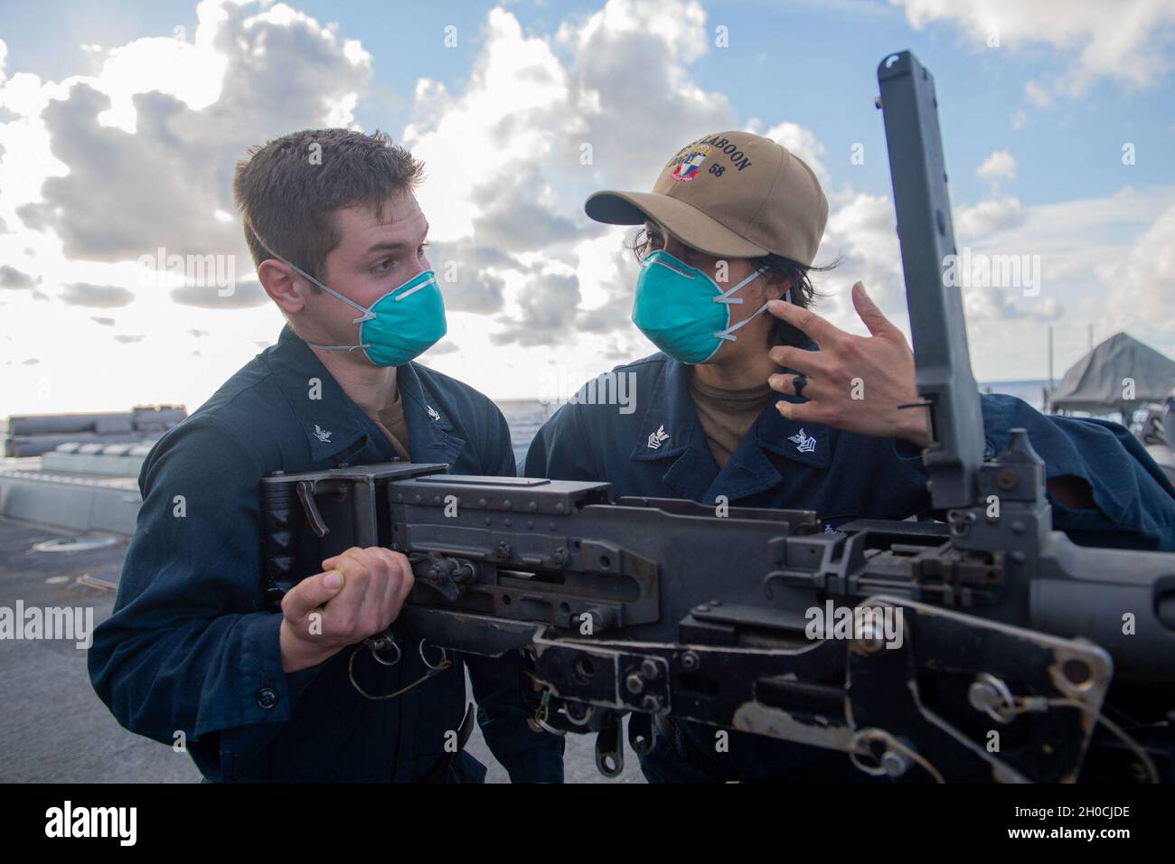 ATLANTIC OCEAN (Jan. 22, 2021) – Gunner’s Mate 1st Class Pritam Preston ...