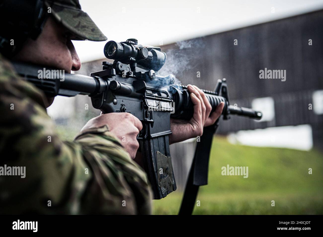 A U.S. Army Soldier assigned to the 529th MP Company "Honor Guard ...
