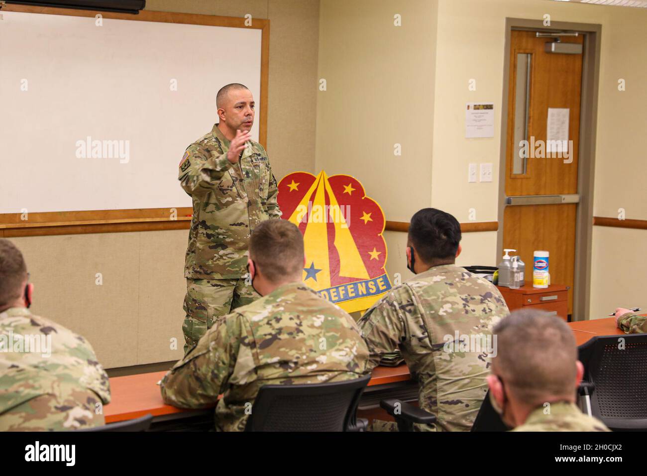 Command Sgt. Maj. Raymond Belk, 35th Air Defense Artillery Command ...